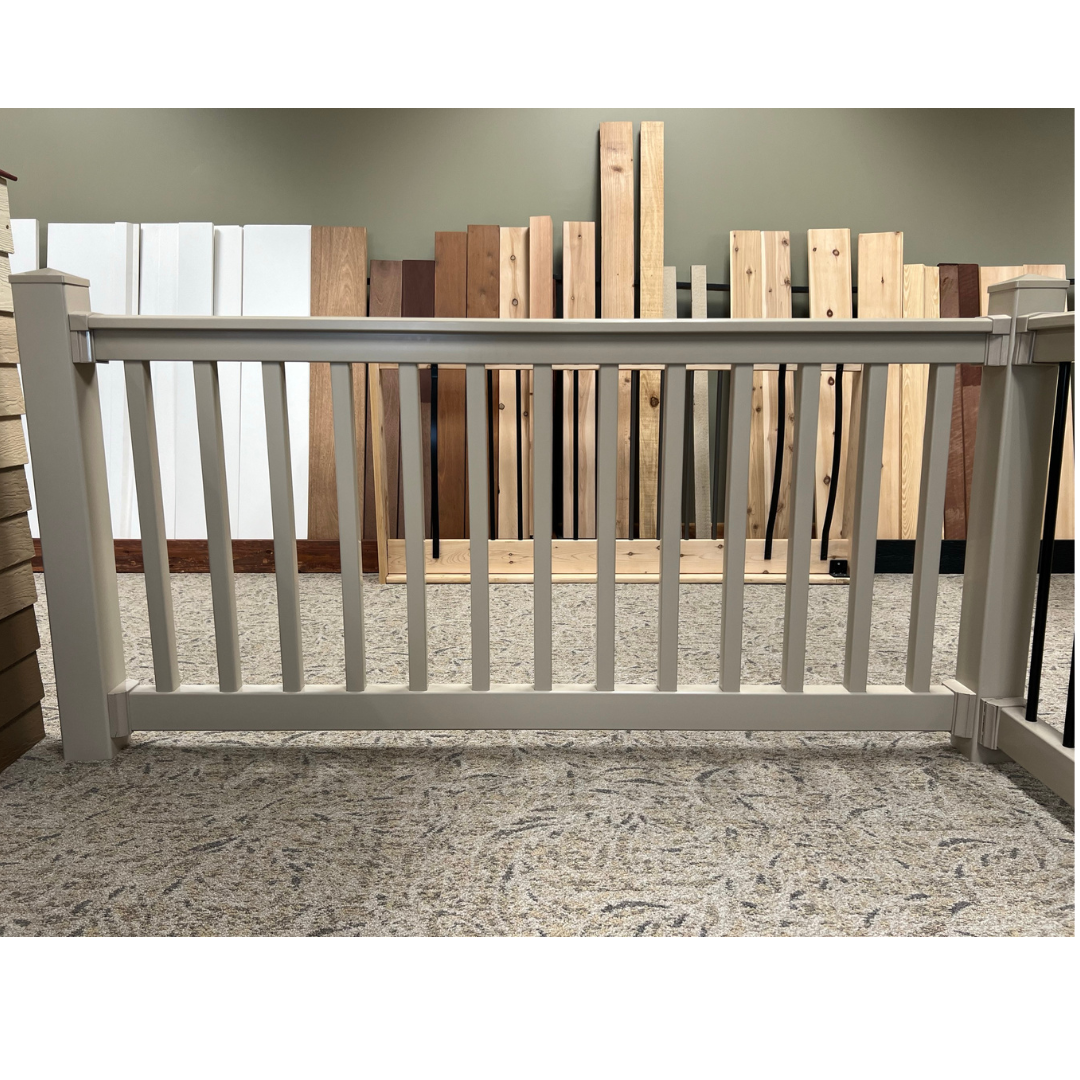 RDI Finyl 6 ft. x 36 in. Stair Rail Kit (Earth, T-Top, 1 1/2 in. Square ...