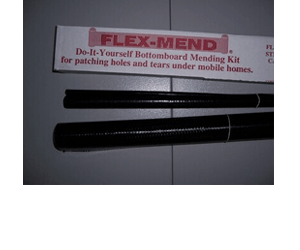 Flex Mend and Belly Bag for under your mobile home bottom board repairs