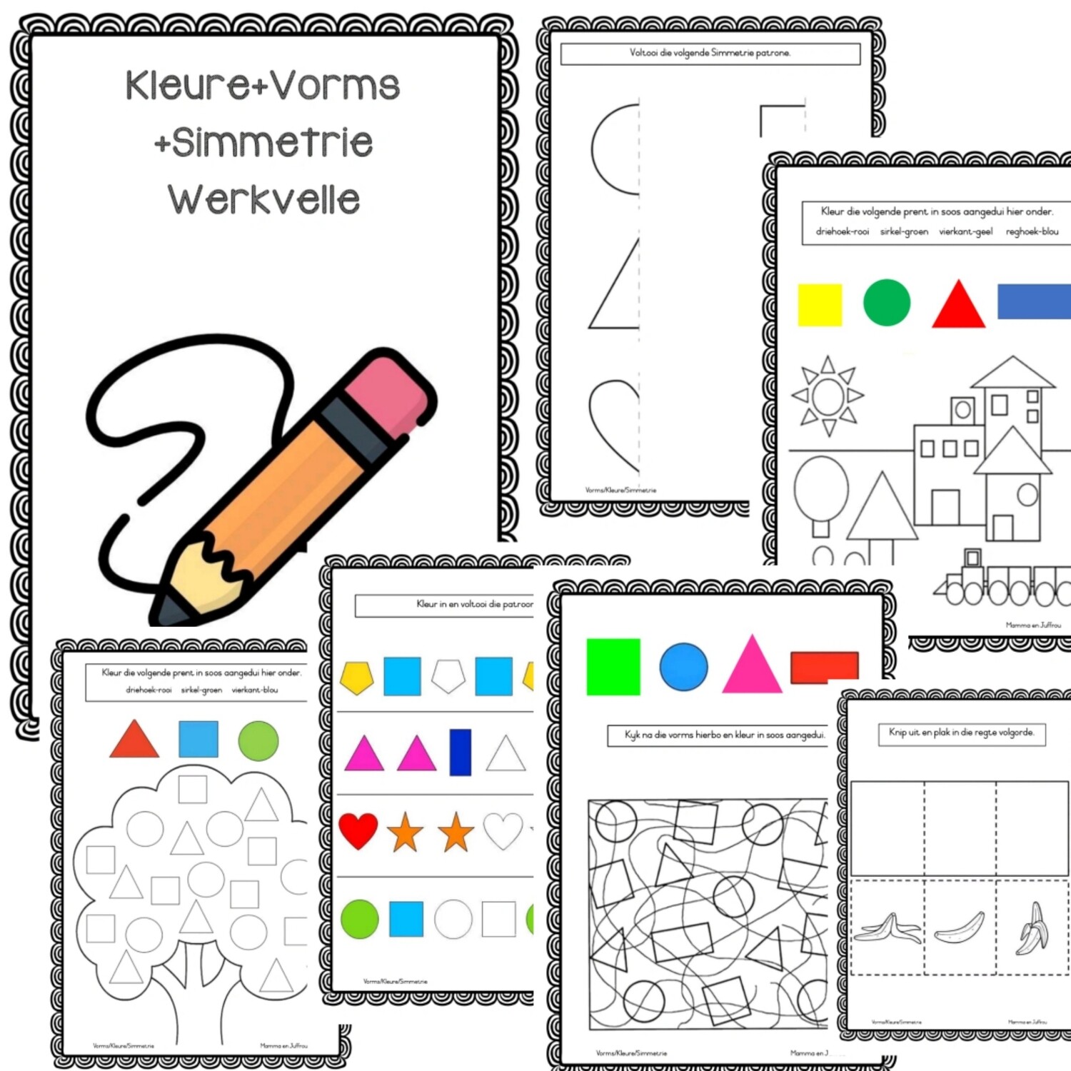 Graad R/1 - Leer my Vorms/Simmetrie/Kleure