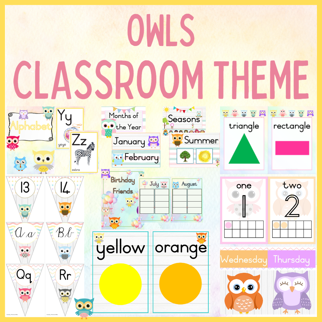 Classroom theme - Owls