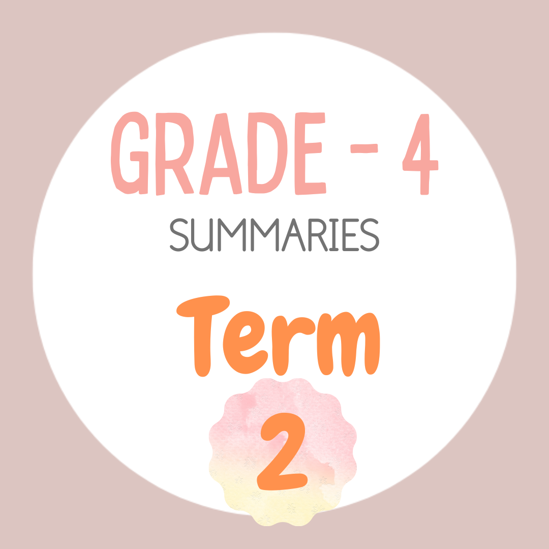 Grade 4 TERM 2 Summaries package