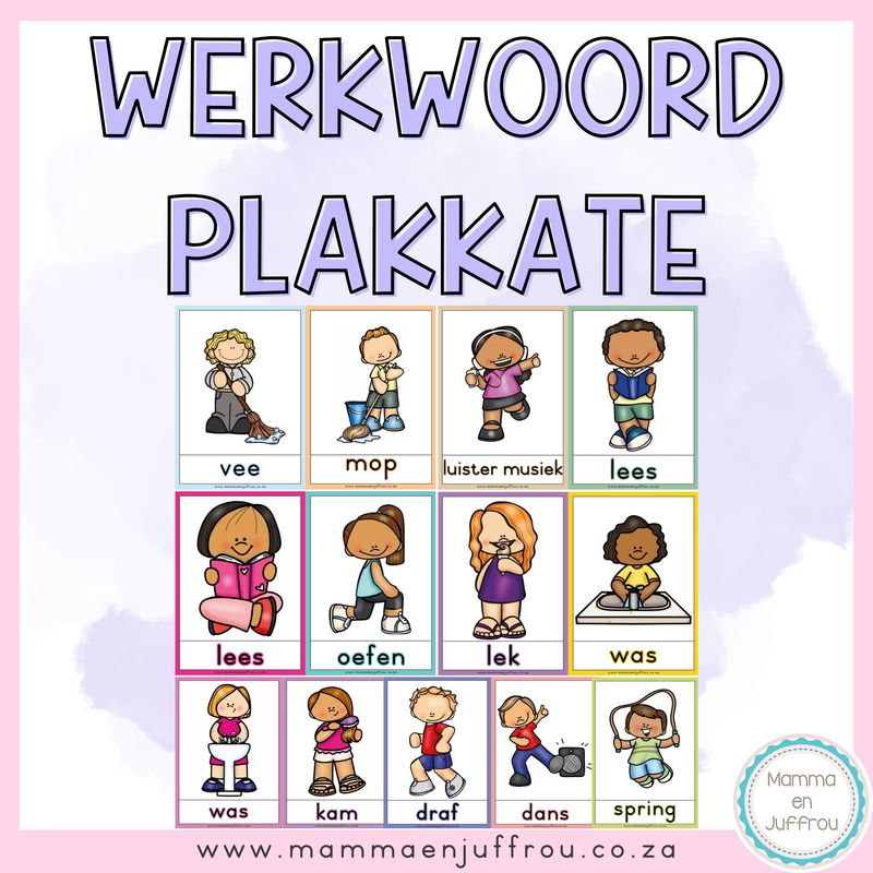 Werkwoorde plakkate 2