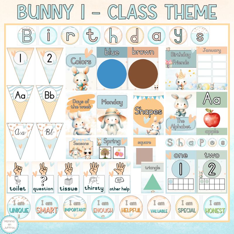 Classroom theme - BUNNY 1