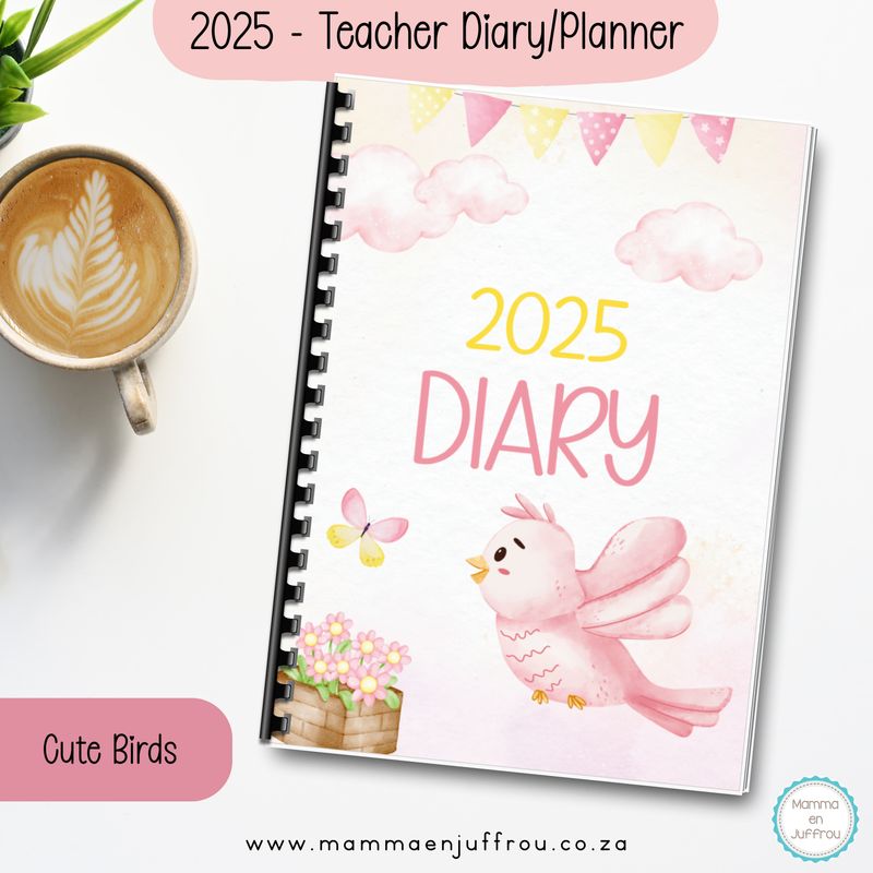 2025 Diary - Cute Birds