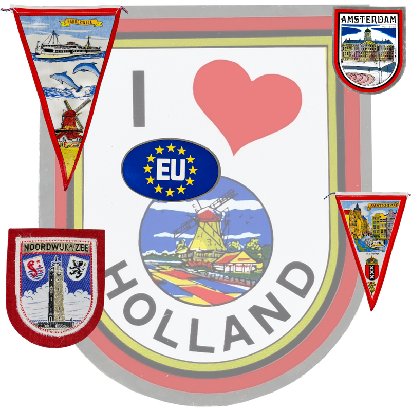 Pins, Speldjes, Stickers, Vlaggen