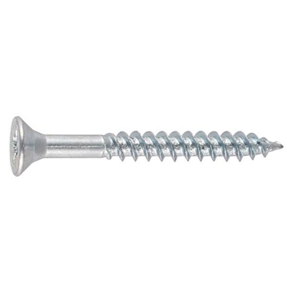 Twin Thread Wood Screws - (for softwoods & use in plastic plugs)