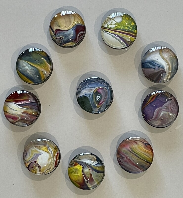 Handmade Unique Magnets X 10 (Set 23)