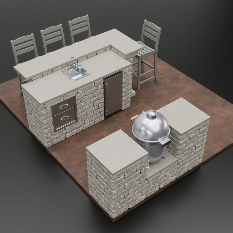 Complete Ready to Assemble DIY Outdoor Kitchen Kits