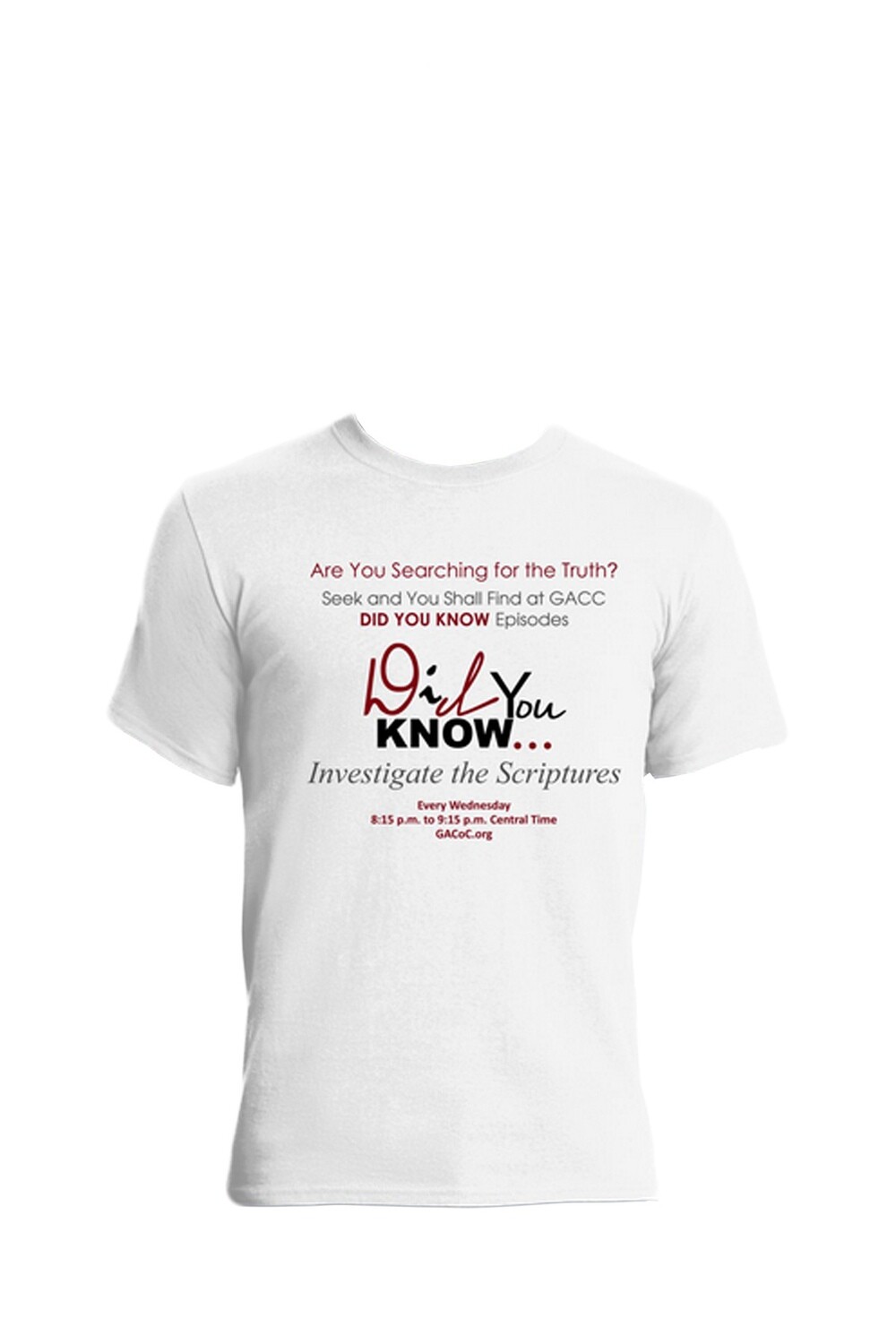 Did You Know T-Shirt – Store – GACCOBS
