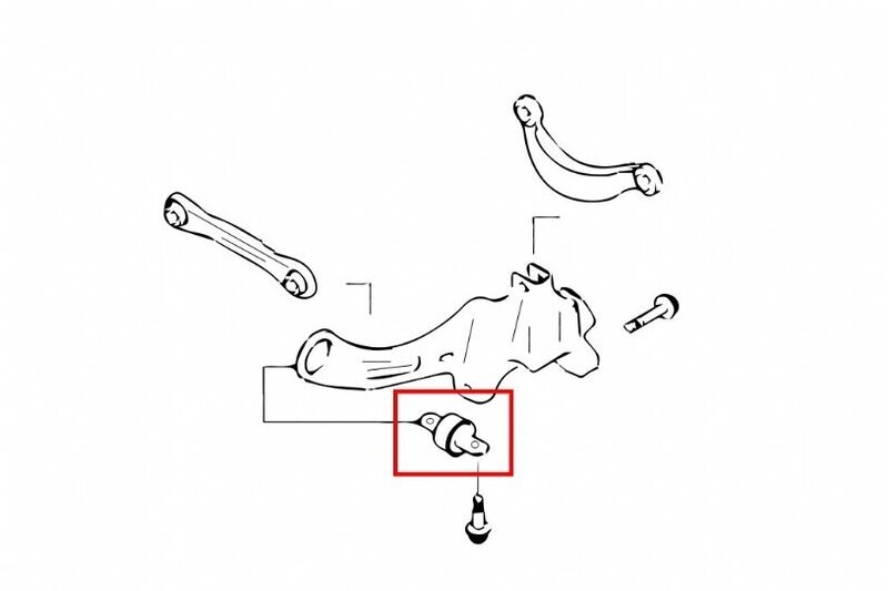 Ford Focus Mk2 ST225 Genuine Ford Rear Trailing Arm Bush Set (2 Bushes)
