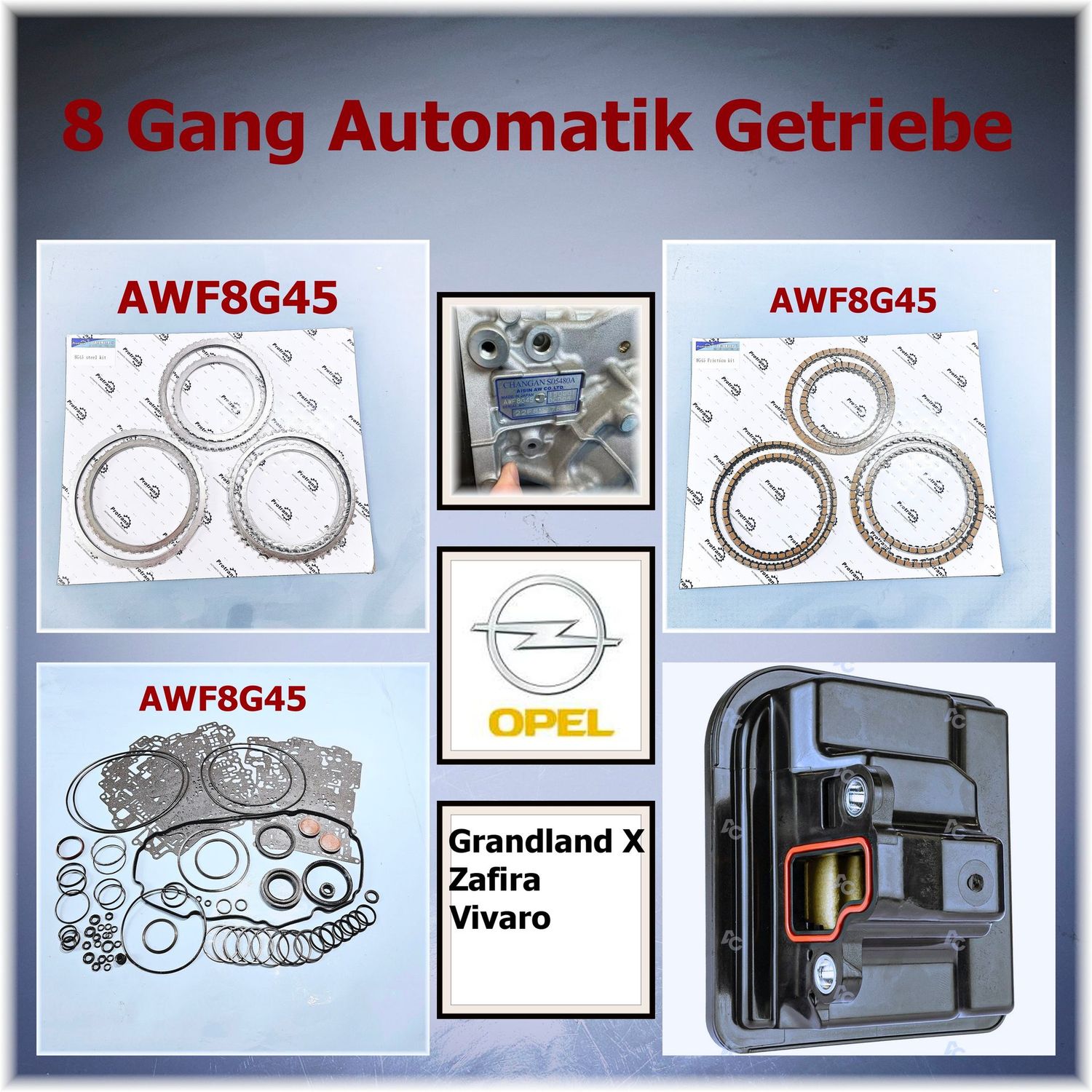 Master Kit -Komplett Reparatursatz 8 Gang Automatik Getriebe AWF8G45 ...
