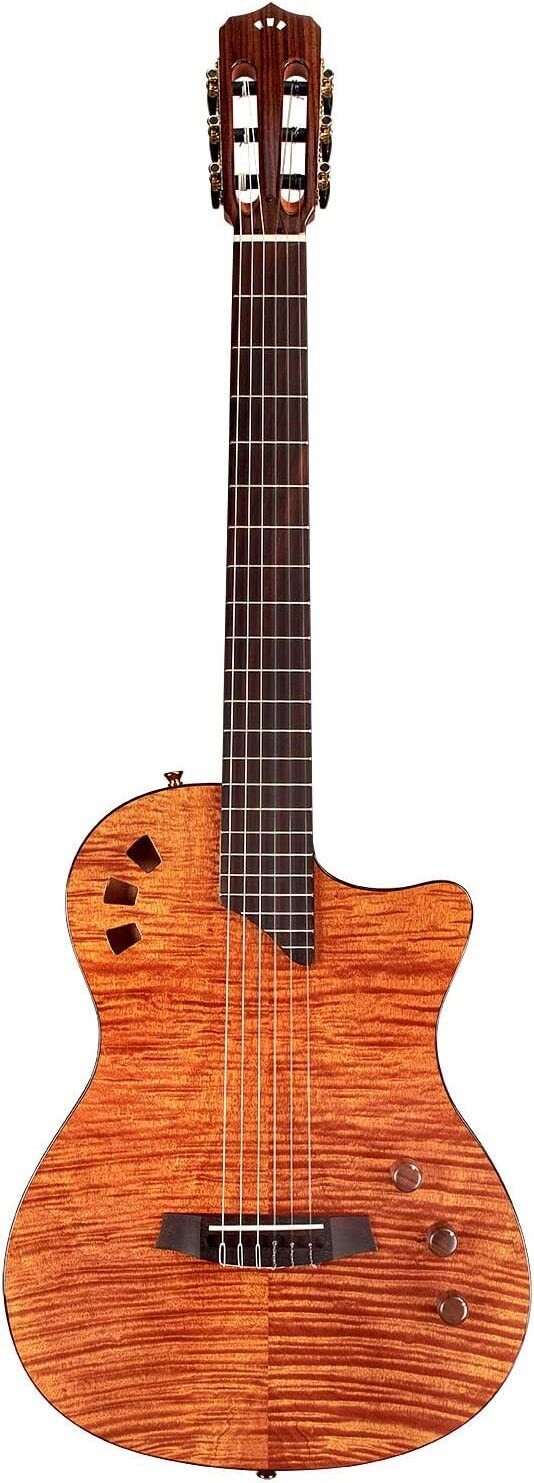 Cordoba Stage Amber - Semi Hollow Body Nylon String Acoustic Electric ...