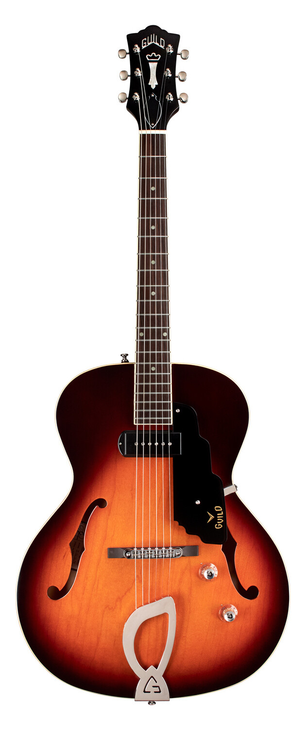 Guild T-50 Slim Vintage Sunburst - Hollow Body Electric Guitar ...