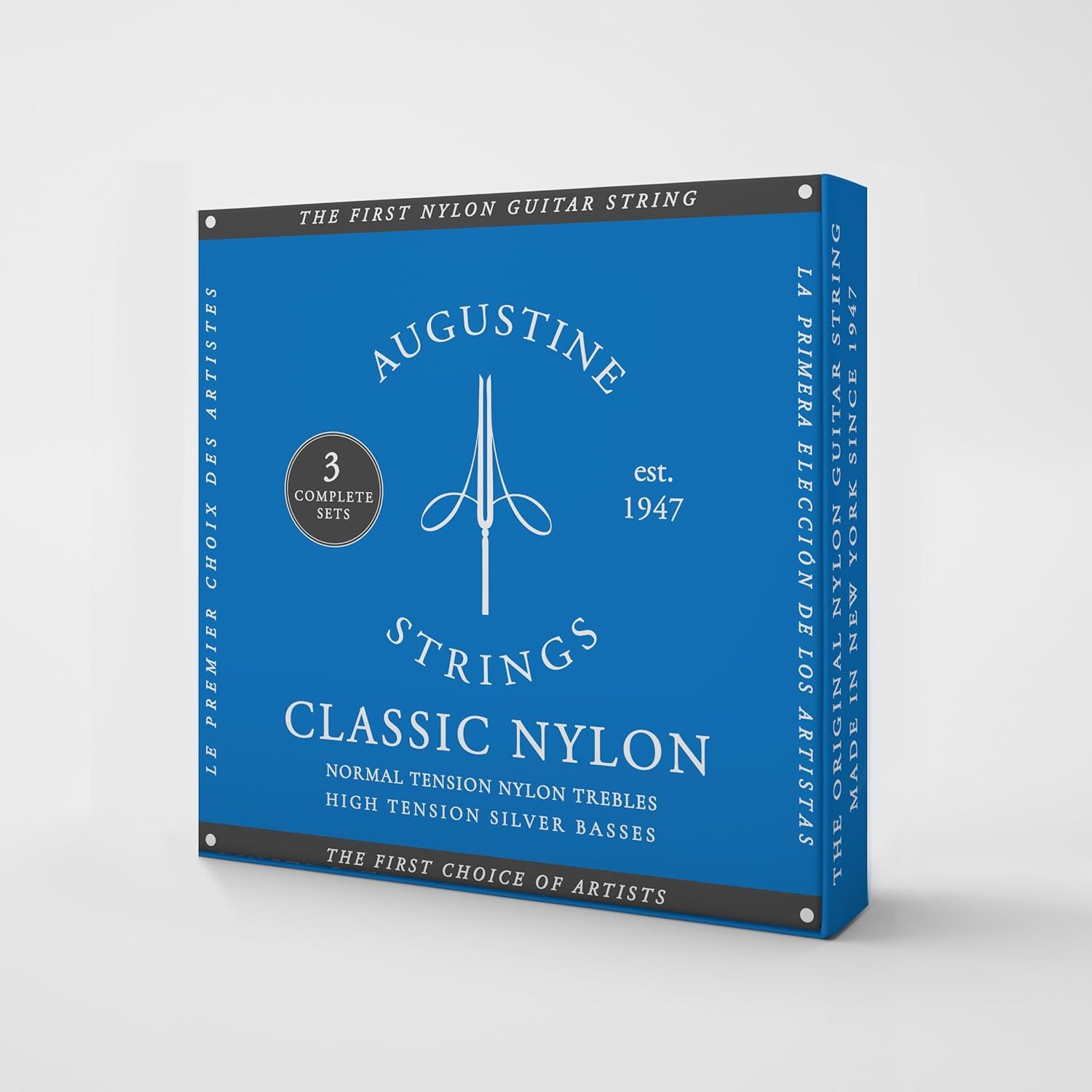 Augustine Classic Blue - High Tension Classical Guitar Strings - The ...