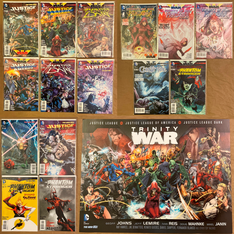 Trinity War Complete Set - Justice League / Justice League of America / Justice League Dark ...
