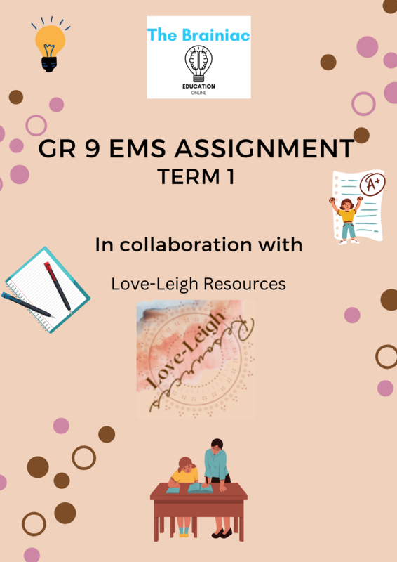 Gr 9 EMS Assignment - Term 1