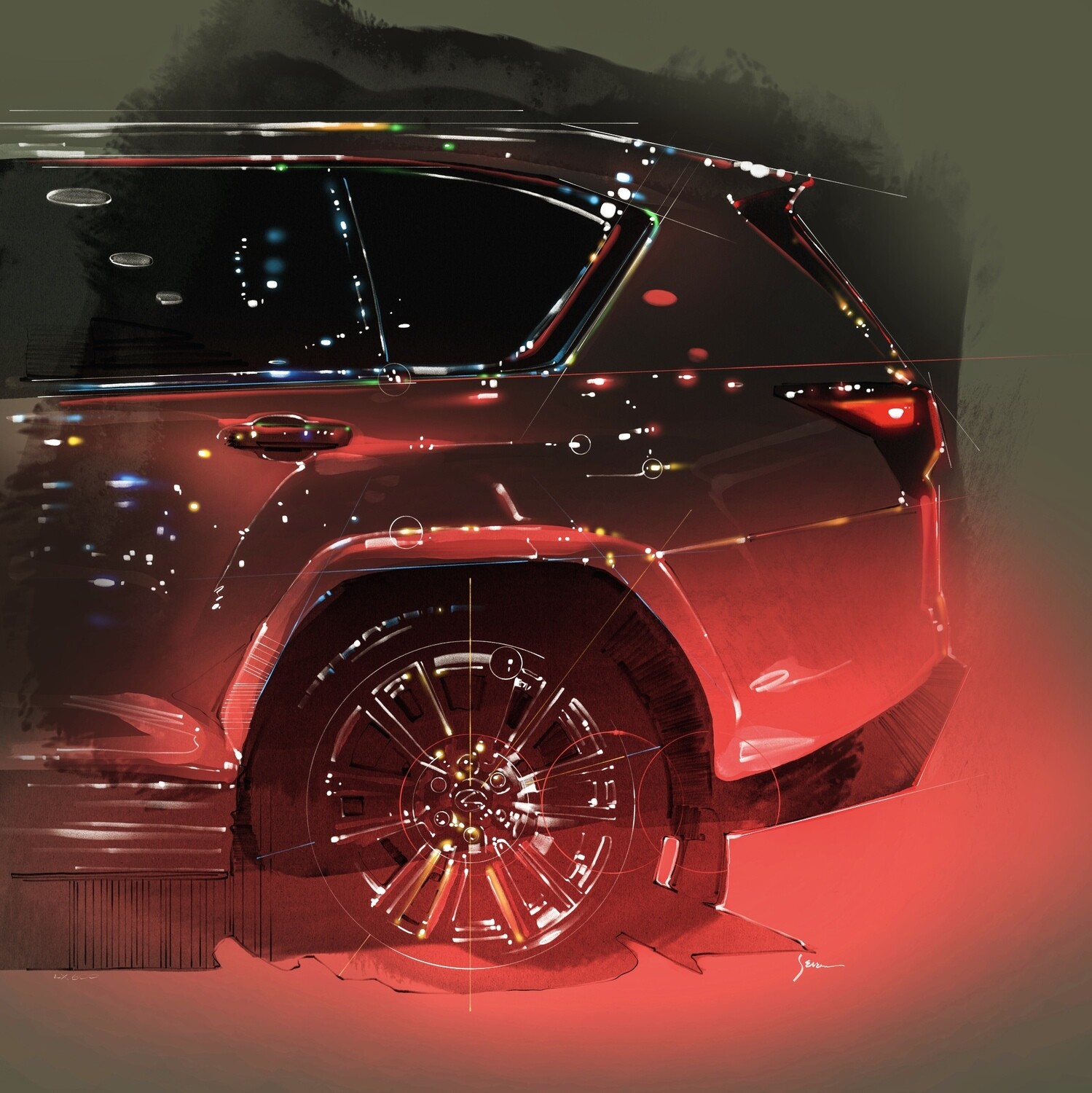 Current Vehicles | Cart | StudioSelzler x Lexus | Dealer Environment Art