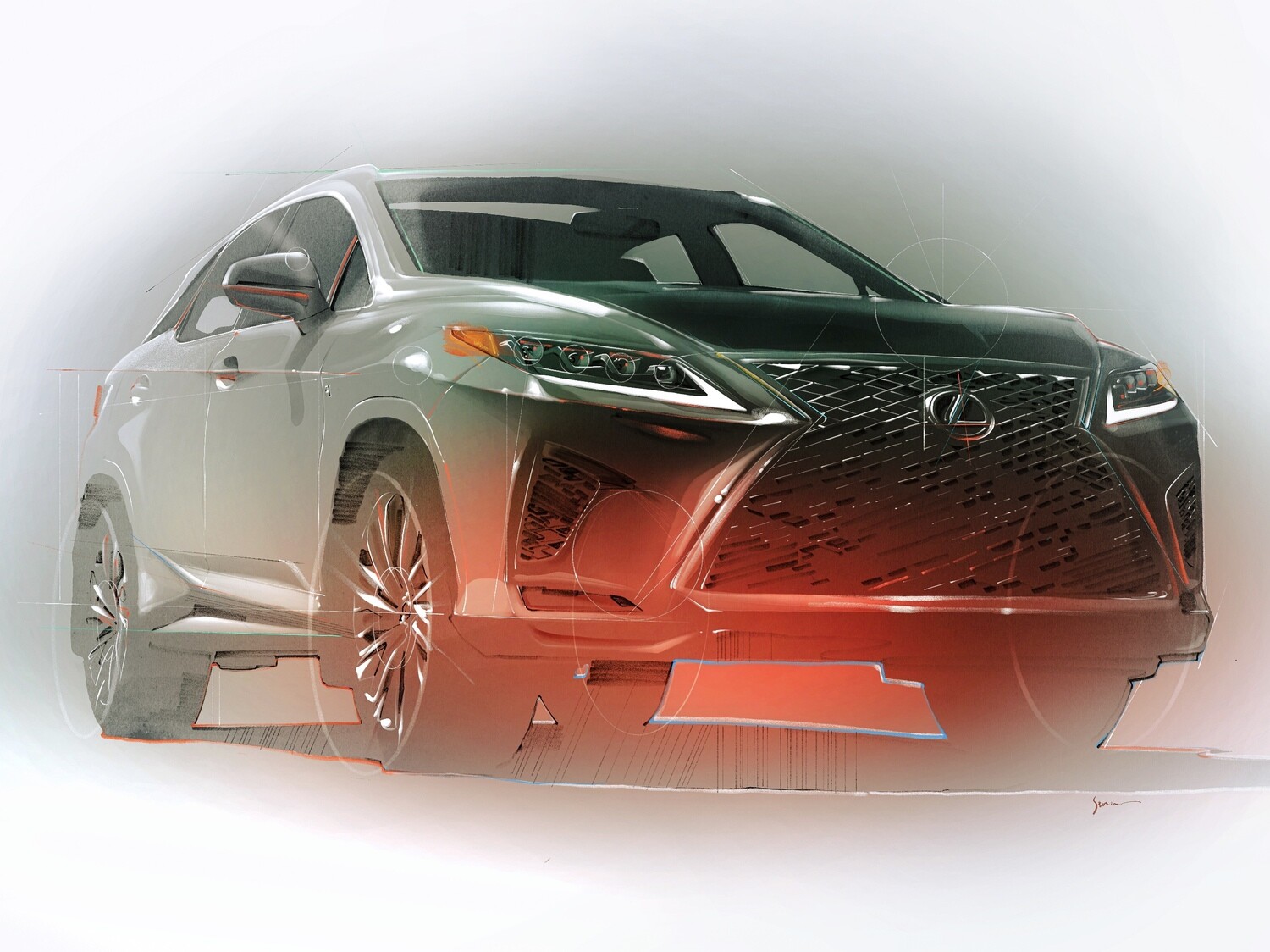 Lexus RX F-Sport | Cart | StudioSelzler x Lexus | Dealer Environment Art