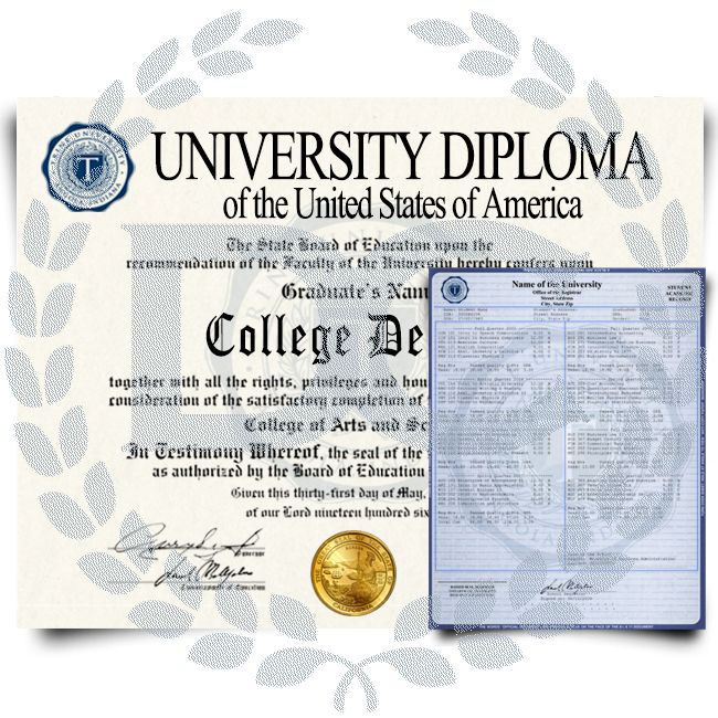 College Diploma & College Transcripts, University Diploma