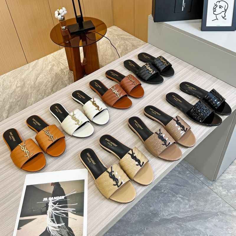 YSL leather mule