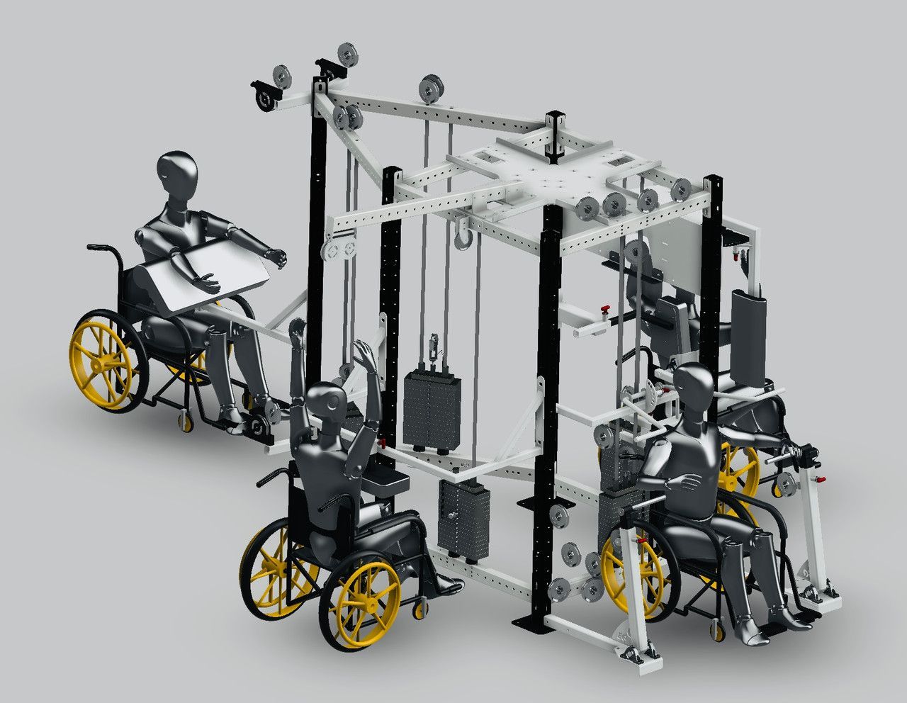 Wheelchair Accessible Multi-Station Strength Equipment