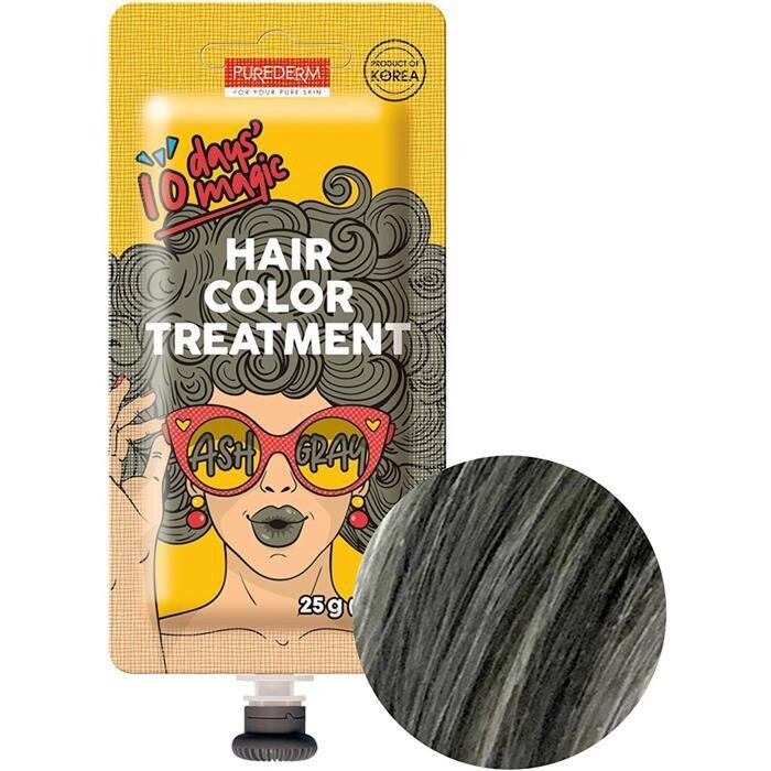 Purederm hair color treatment "ashgray"