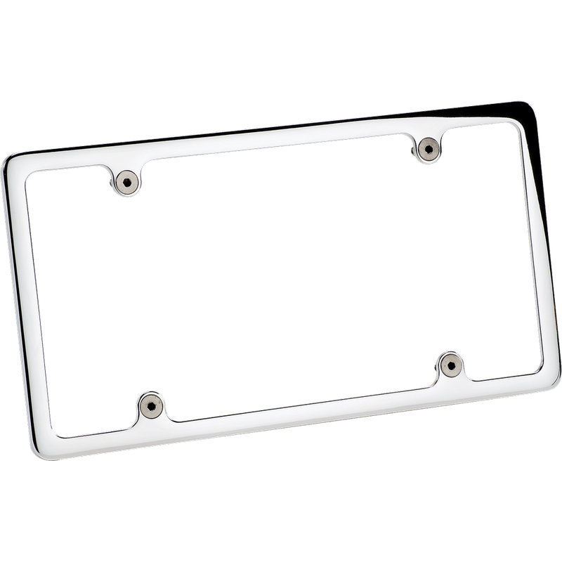 Polished Plain License Plate Frame – Billet Aluminum