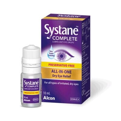 Systane COMPLETE Preservative Free Lubricant Eye Drops 10ml - ONLINE ...