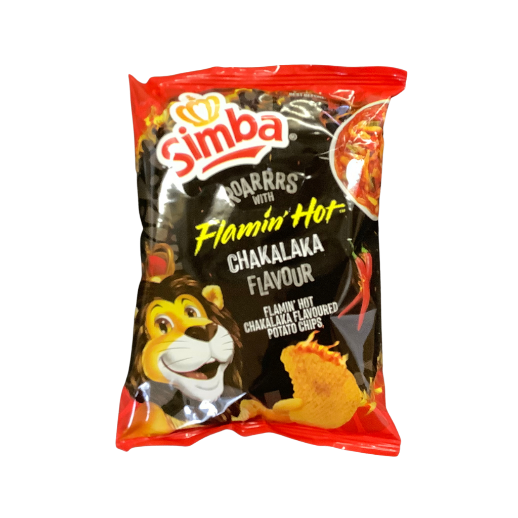 Simba Chips Flamin' Hot Chakalaka Flavour 36g x 48