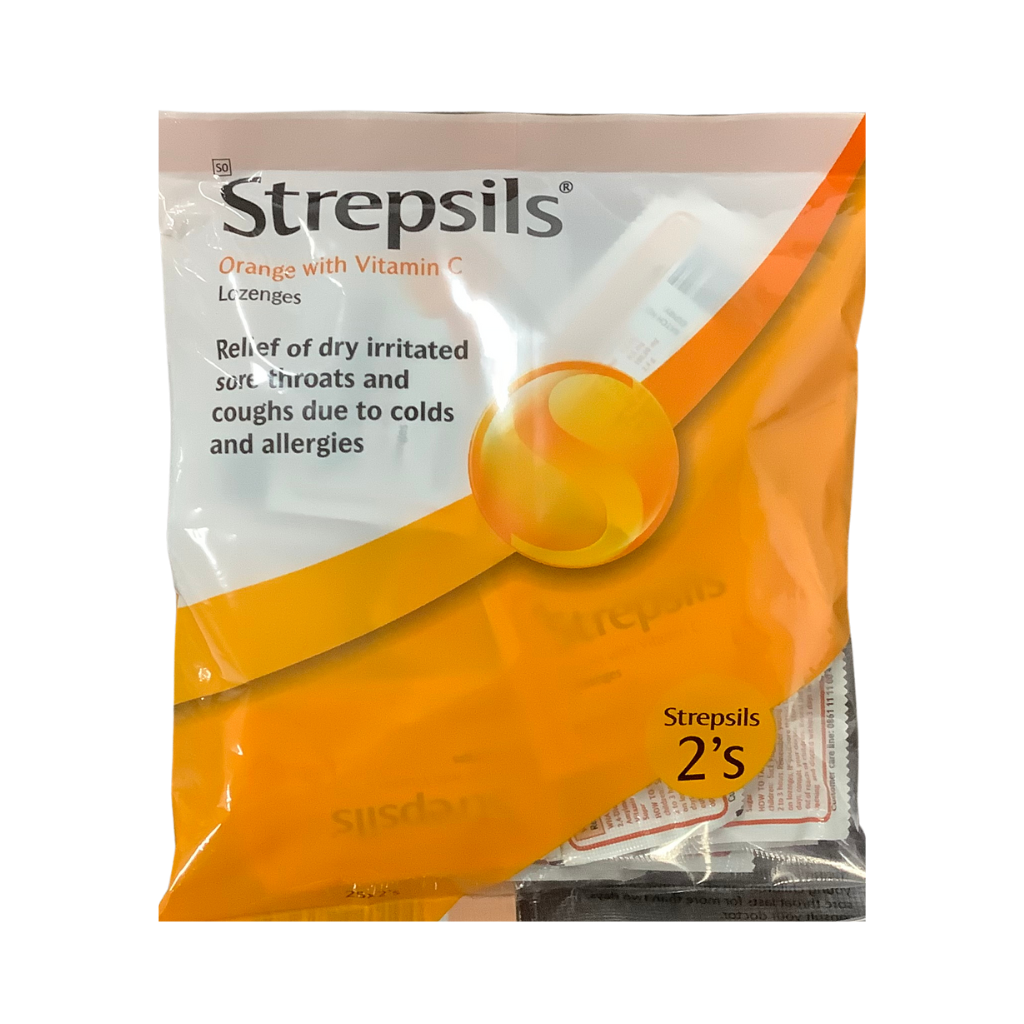 Strepsils Lozenges Orange & Vitamin C 2's x 25
