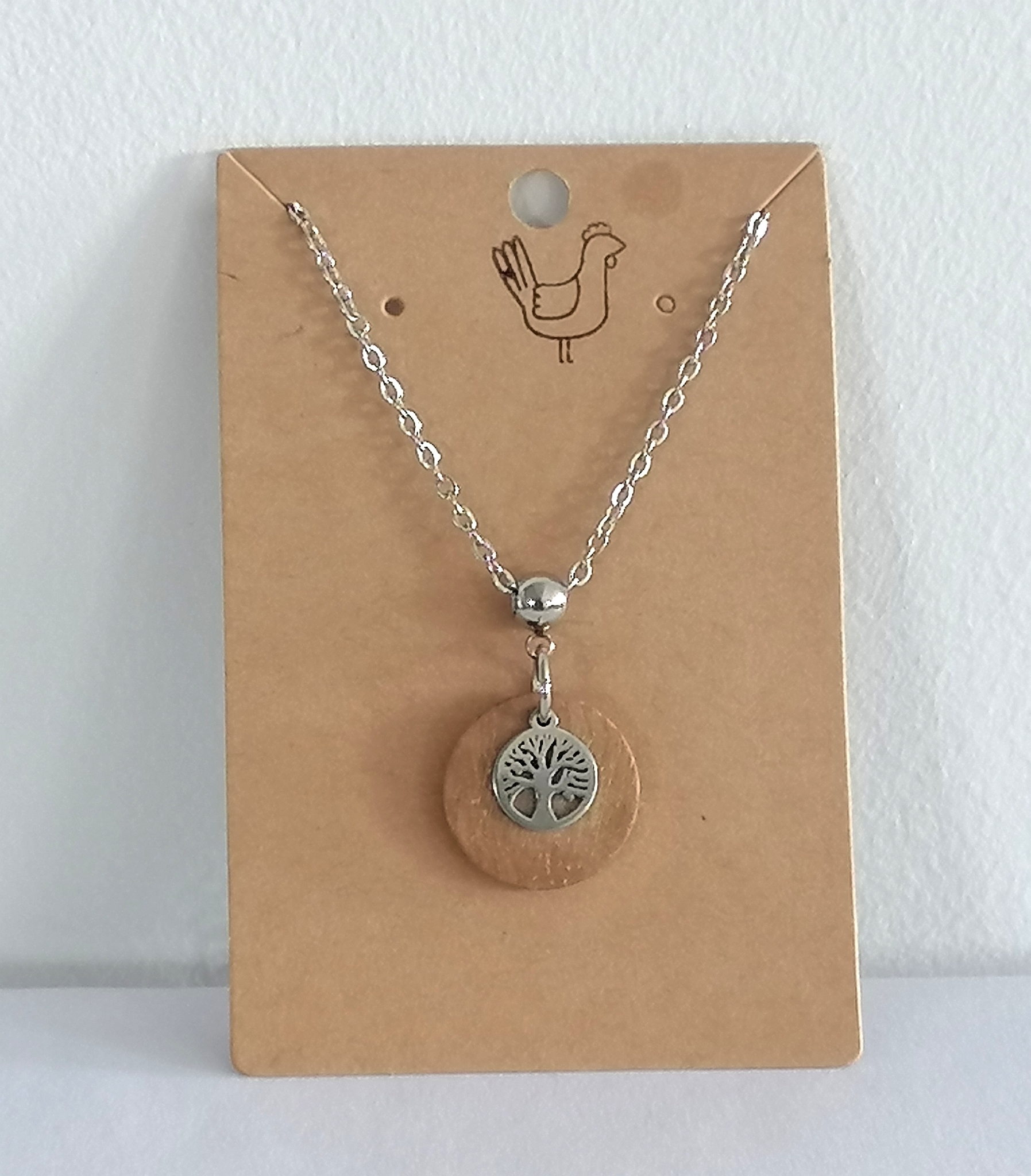 Poule d'Oh bijoux en bois