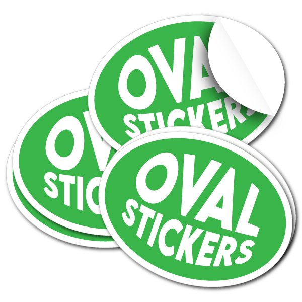 Oval Stickers, Oval Shaped Stickers, FREE SHIPPING! – Fuse Prints ...