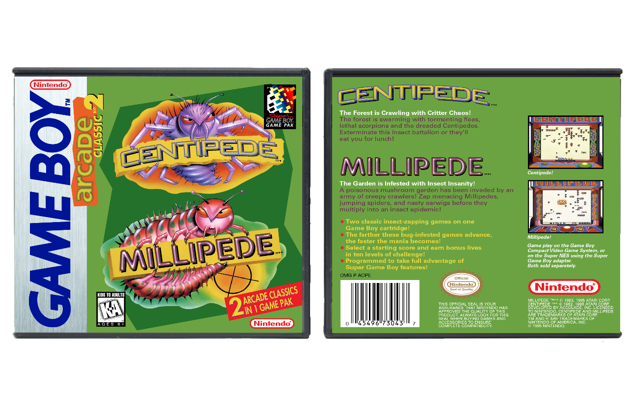 Storage Game Case | Arcade Classic No. 2: Centipede & Millipede