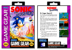 SEGA Game Gear Game Case - Sonic The Hedgehog
