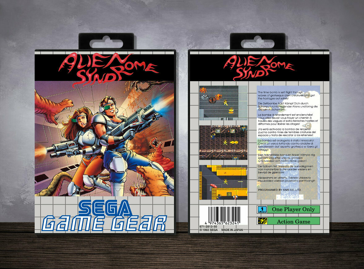 SEGA Game Gear Game Case - Alien Syndrome