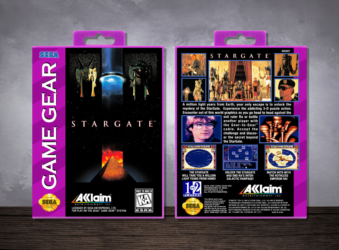 SEGA Game Gear Game Case - Stargate