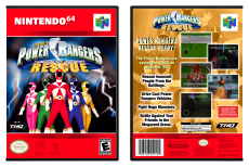 Power Rangers Lightspeed Rescue - N64 Video Game Case