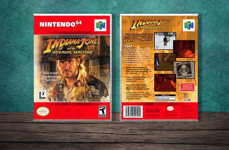 Indiana Jones and the Infernal Machine - N64 Video Game Case