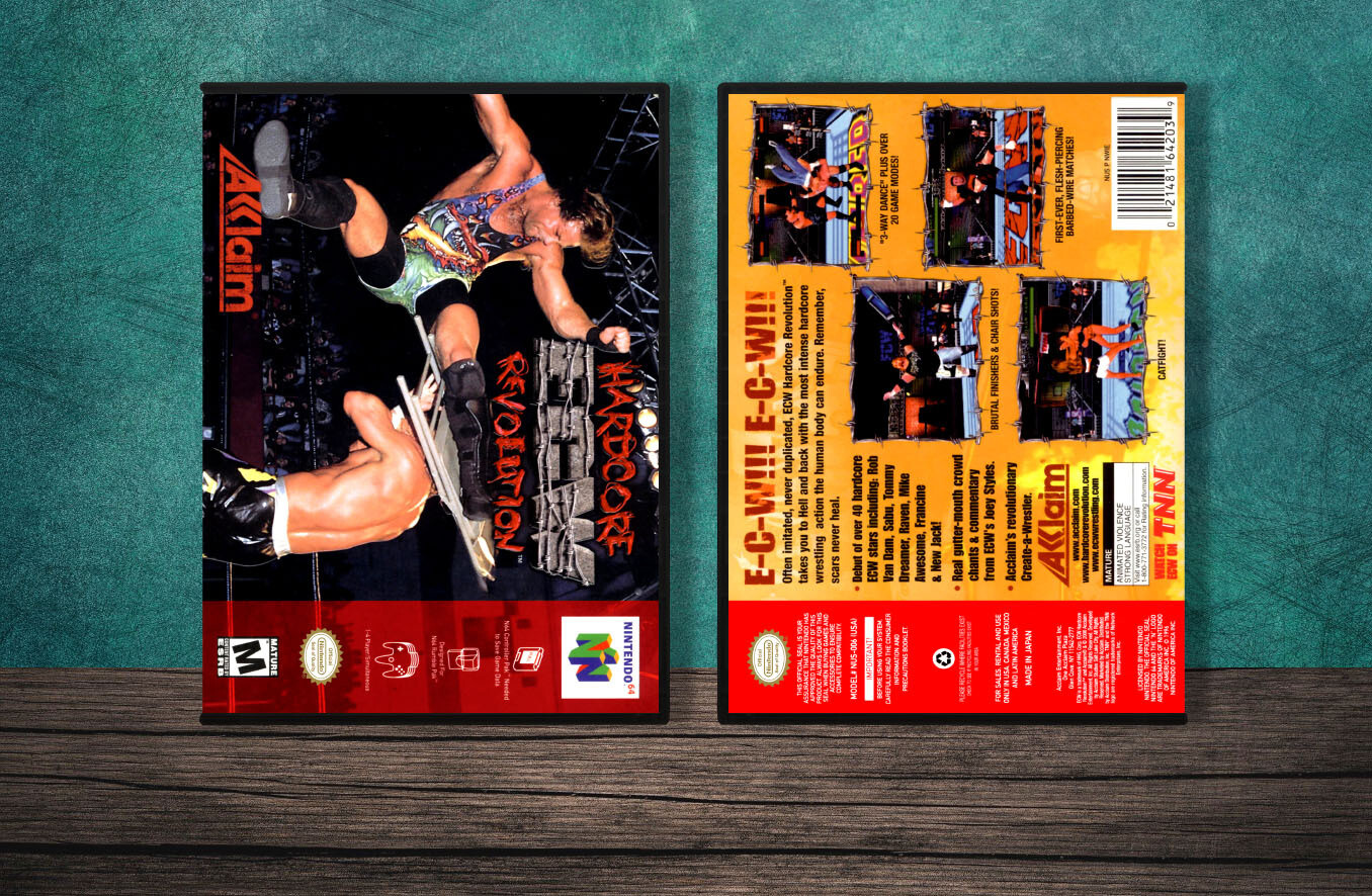 ECW Hardcore Revolution - N64 Video Game Case