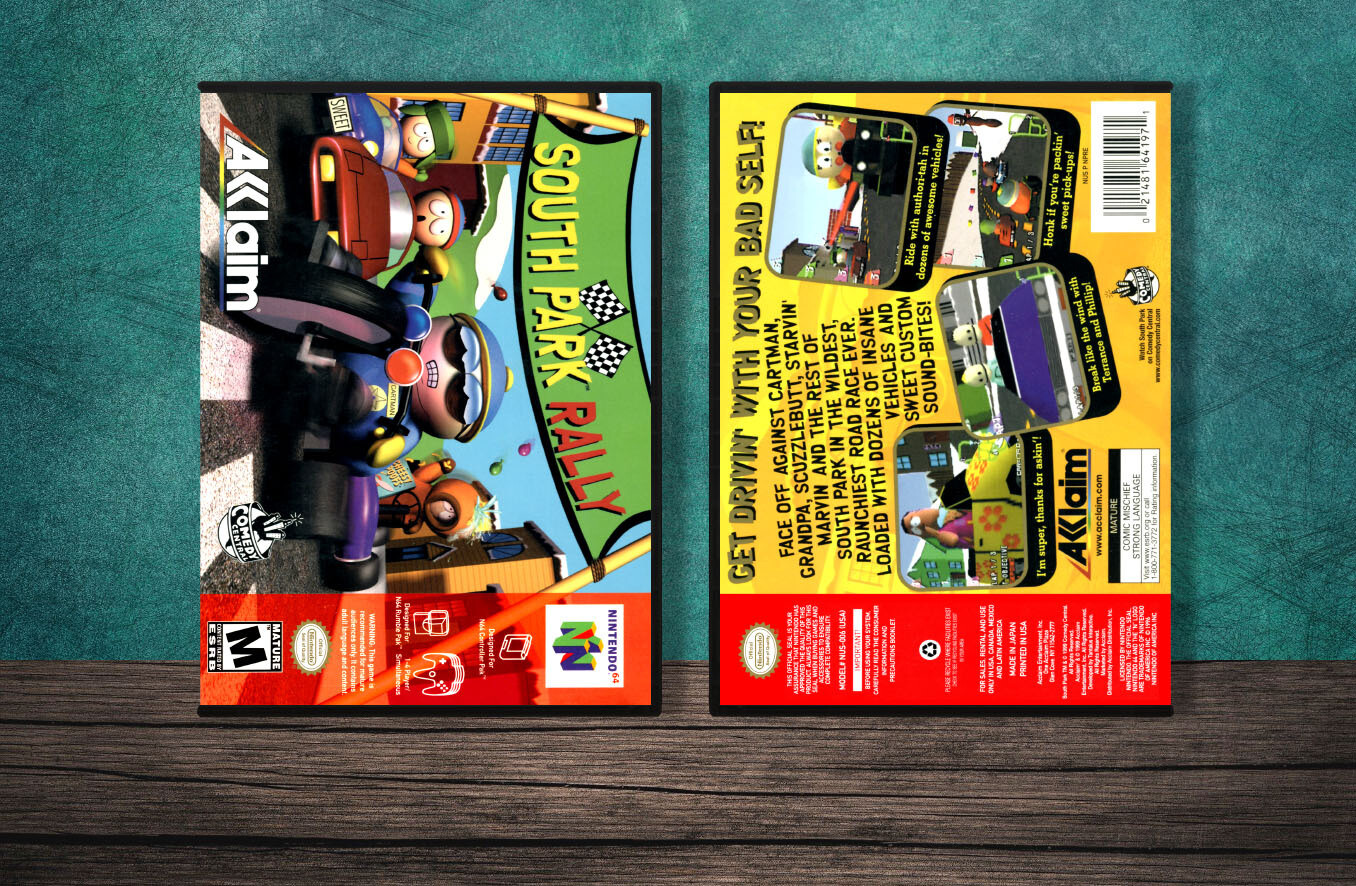 South Park Rally - N64 Video Game Case