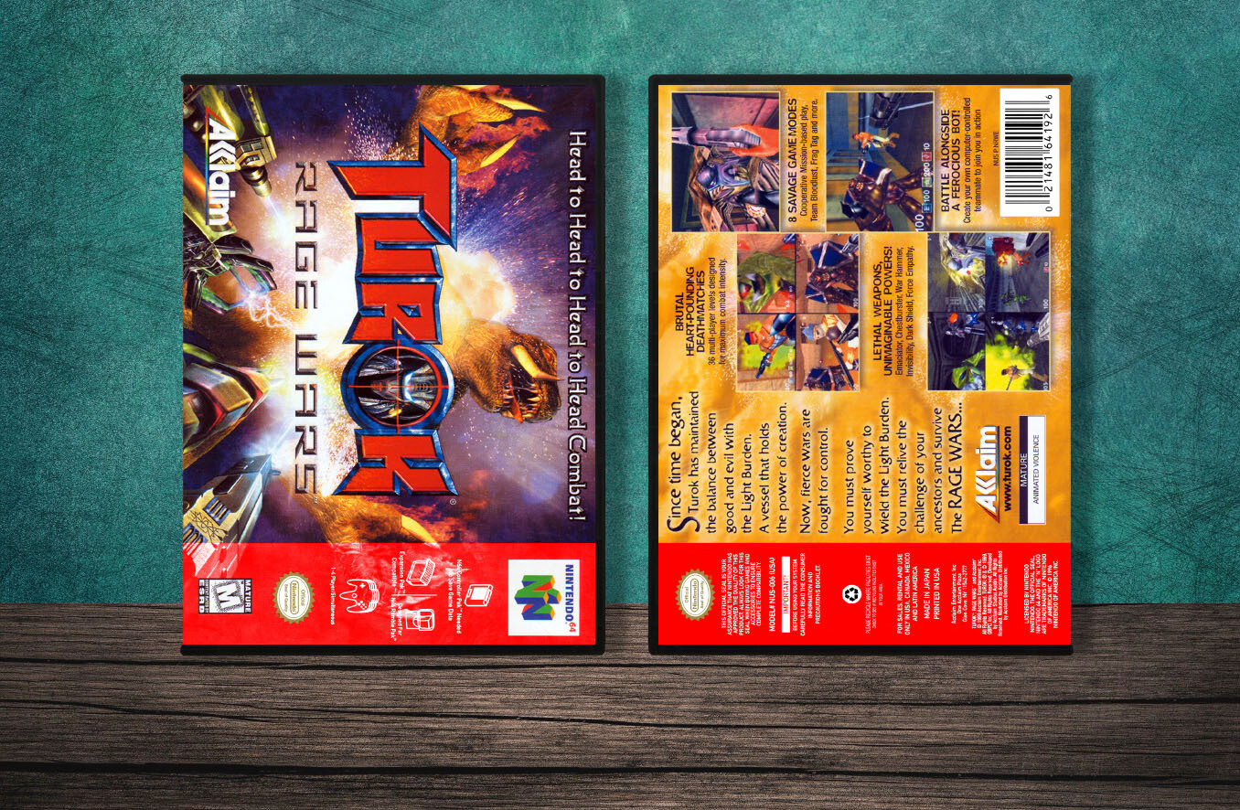 Turok: Rage Wars - N64 Video Game Case