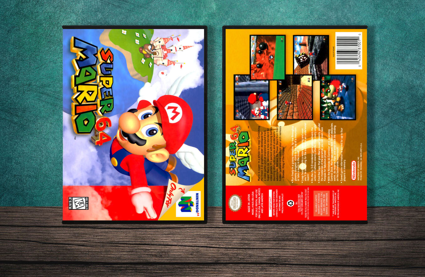 Super Mario 64 - N64 Video Game Case