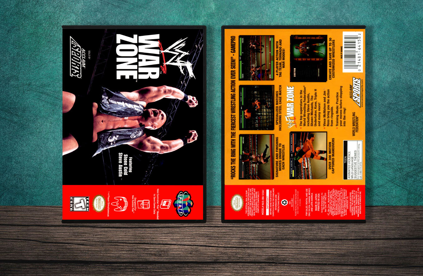 WWF War Zone - N64 Video Game Case
