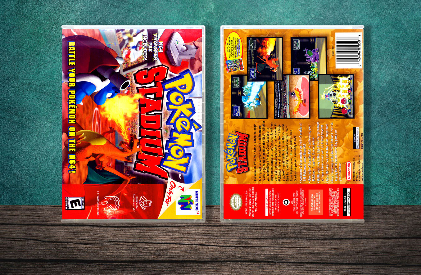 Pokemon Stadium - N64 Video Game Case