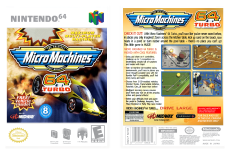 Micro Machines 64 Turbo - N64 Video Game Case