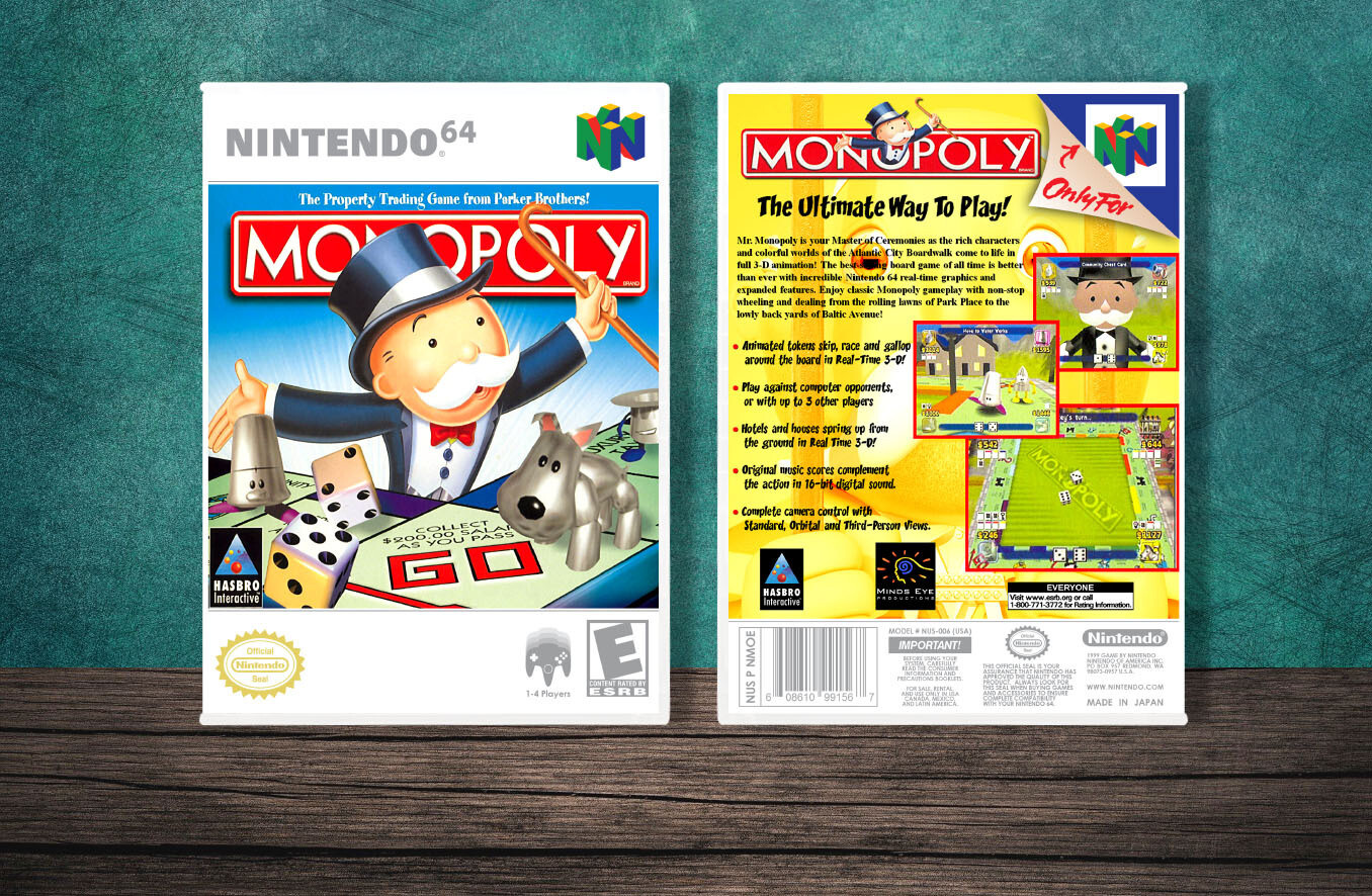 Monopoly - N64 Video Game Case
