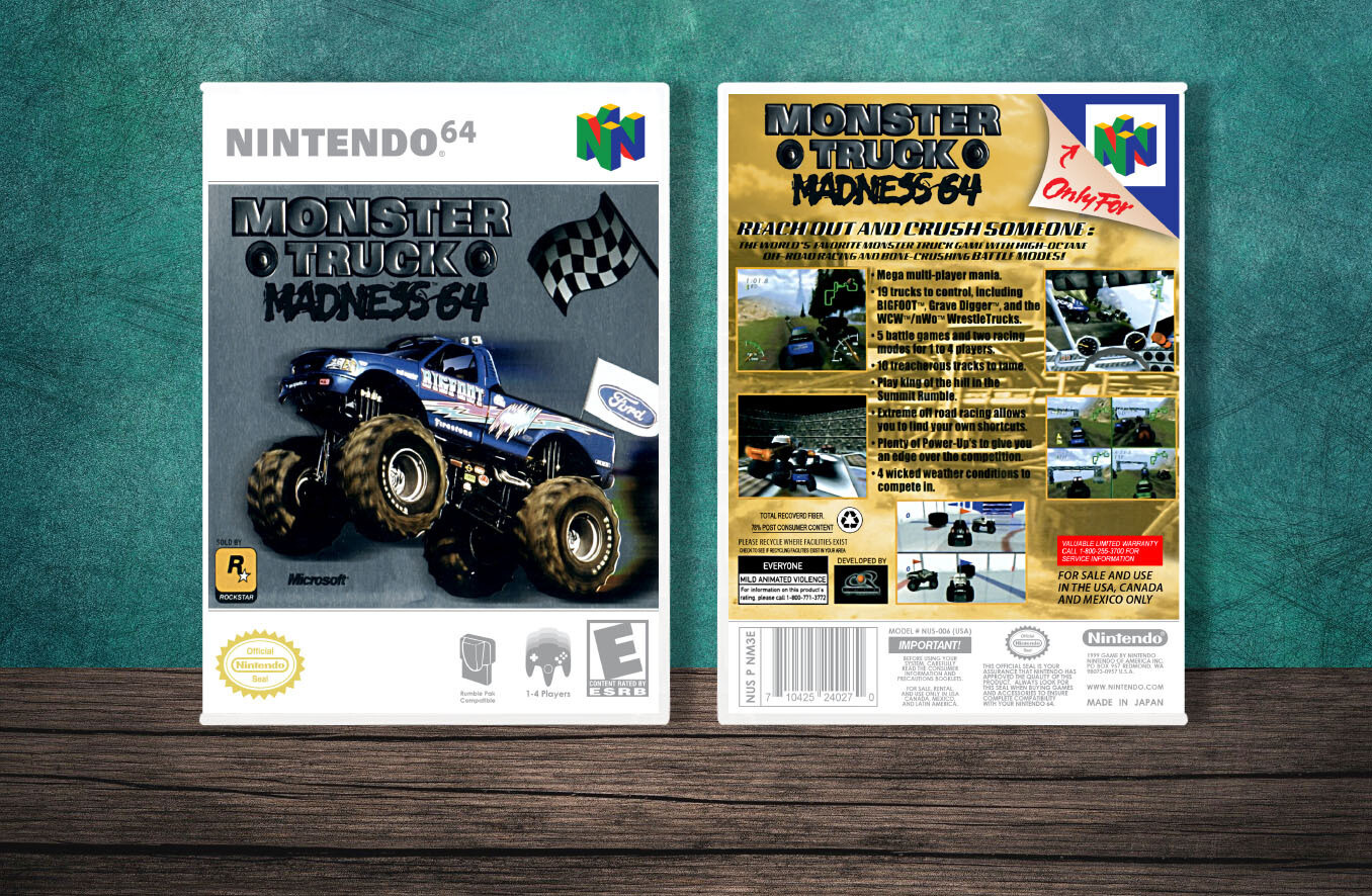Monster Truck Madness - N64 Video Game Case