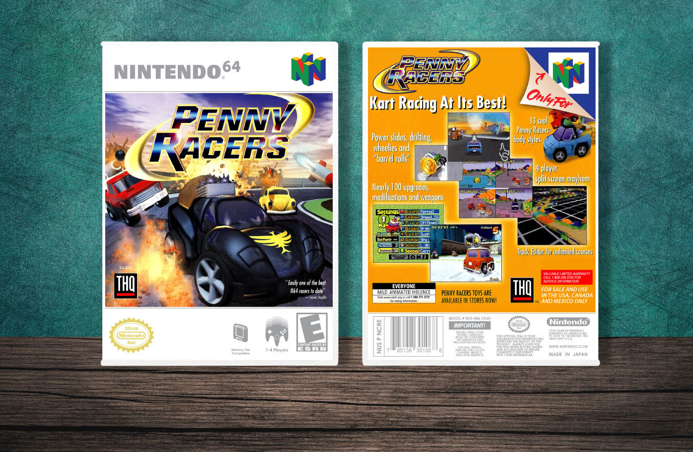 Penny Racers - N64 Video Game Case