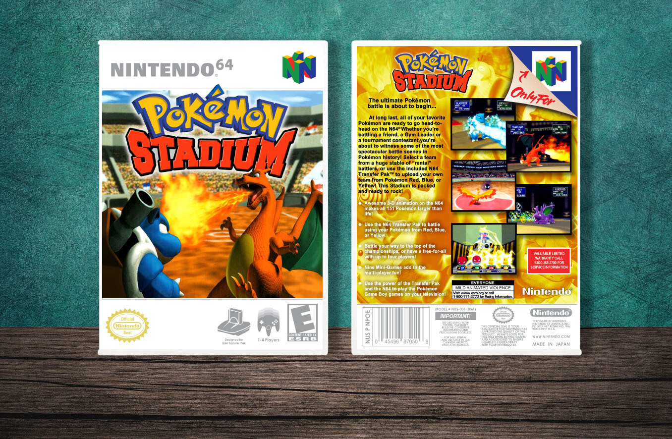 Pokemon Stadium - N64 Video Game Case