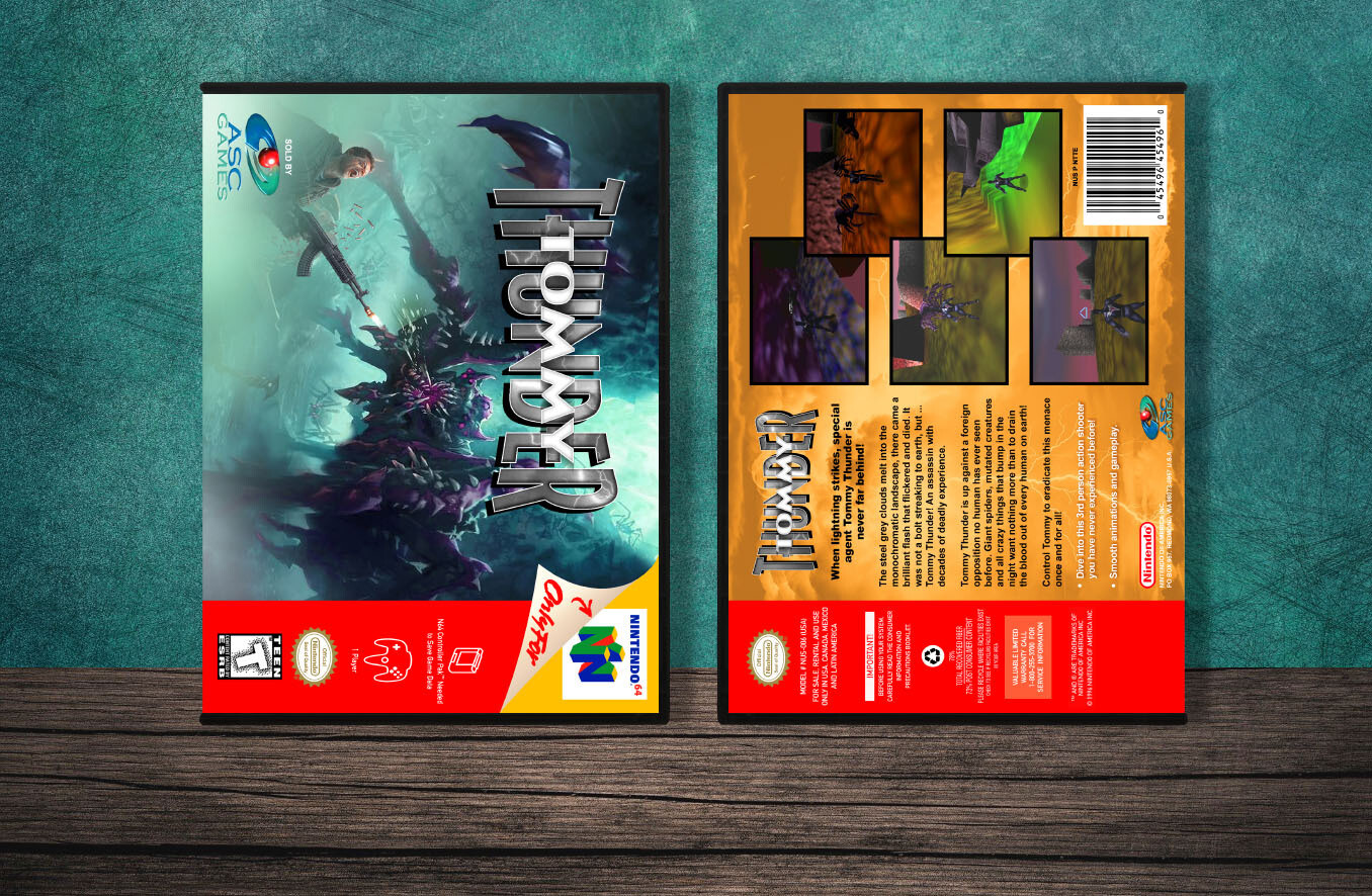 Tommy Thunder - N64 Video Game Case